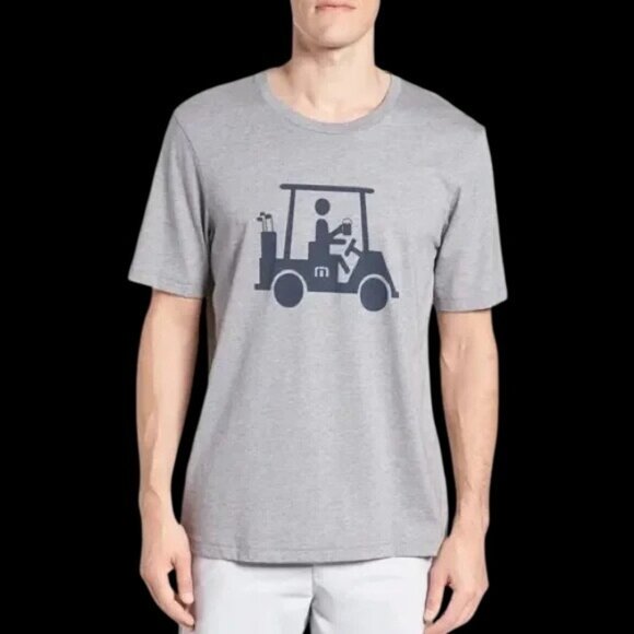 Travis Mathew | Shirts | Travis Mathew Mens Race You Golf Heather Gray ...
